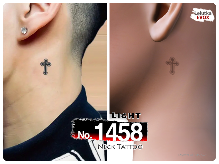 Second Life Marketplace - (Neck Tattoo) No.1458 Light